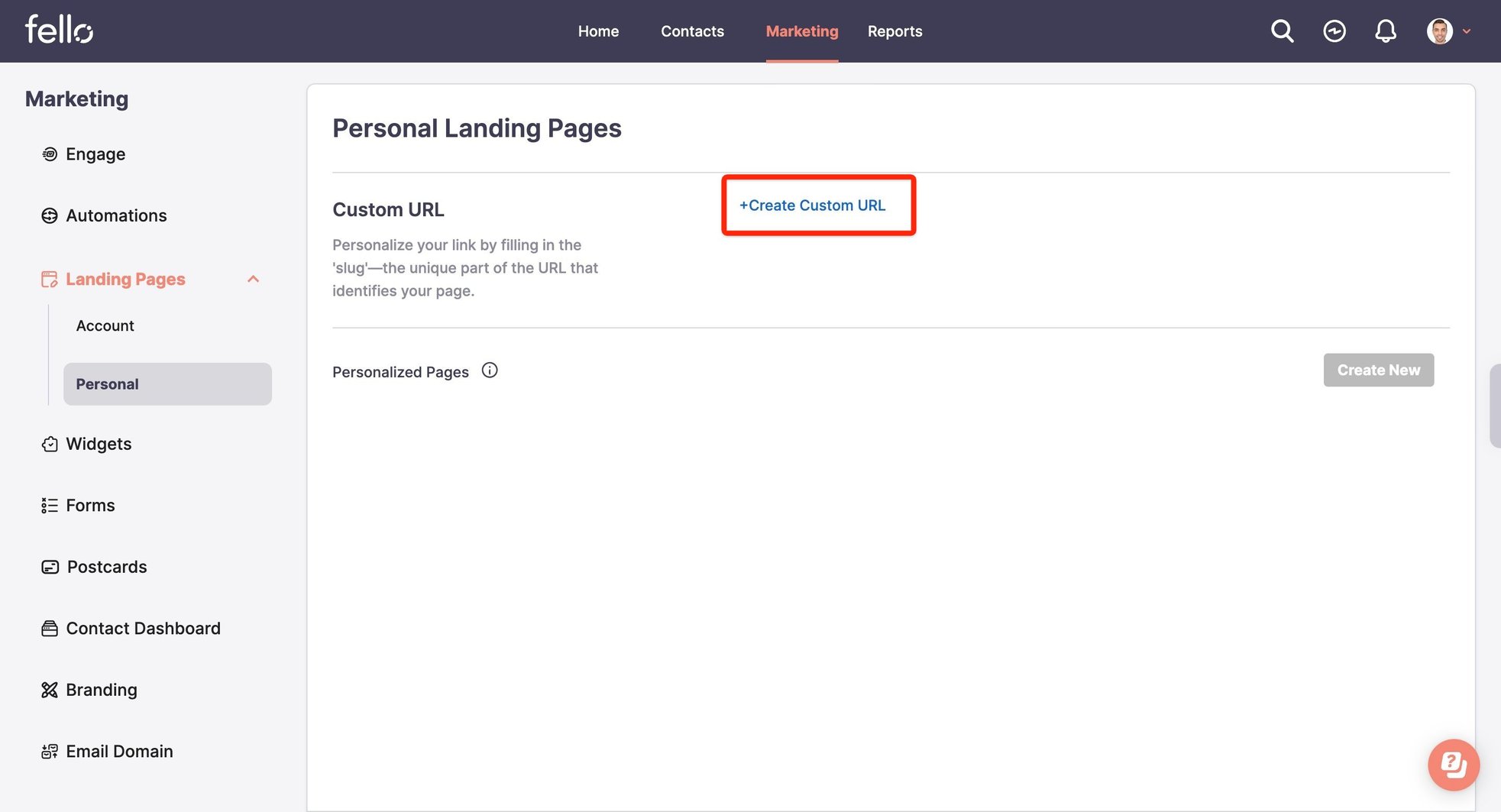 Personal Landing Pages - multiple landing pages for users